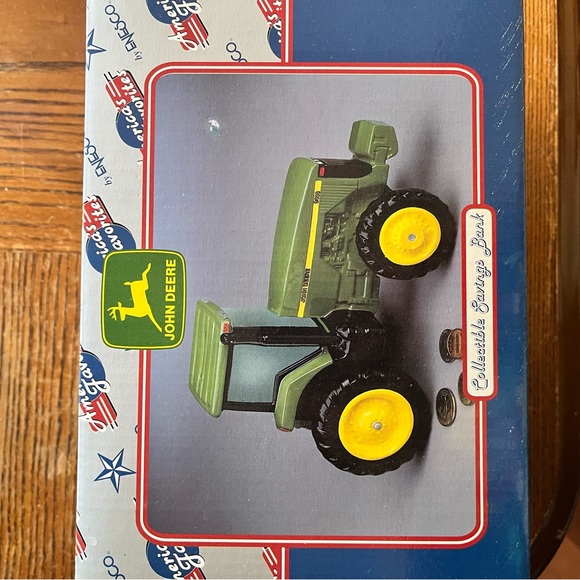 Enesco | Toys | Enesco Green And Yellow Toy Tractor | Poshmark